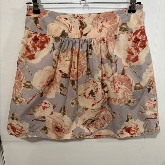 J. Crew | Skirts | J Crew Womens Aline Floral Cottagecore 0 Cotton Mini ...